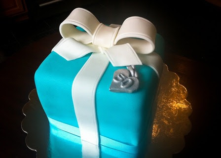 Tiffany’s Jewelry Cake Box ~ Bertie's Bakery